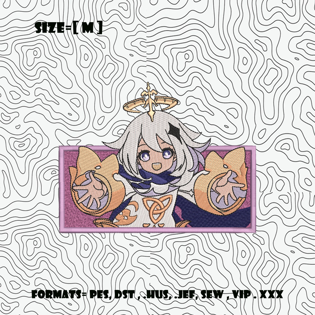 paimon Embroidery Design File, Genshin Impact Embroidery Des | Inspire ...