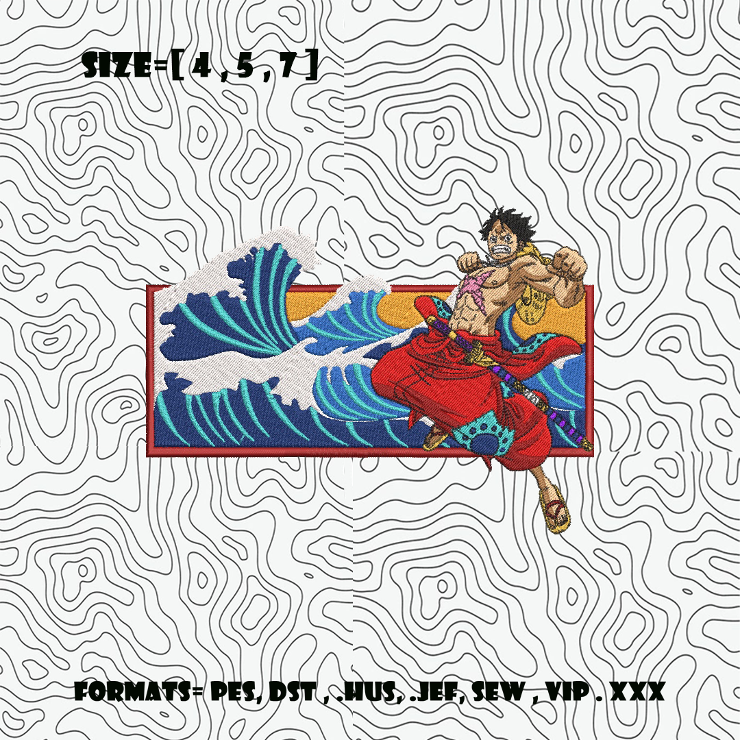 Monkey D Luffy Embroidery Designs, Luffy Logo Embroidery Fil | Inspire ...