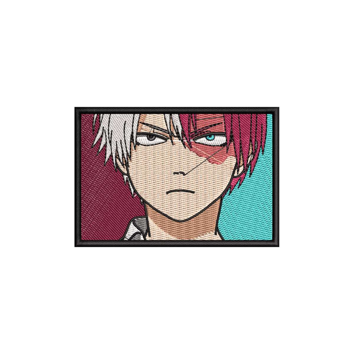 Todoroki Shouto Face Embroidery My Hero Academia Embroidery | Inspire ...