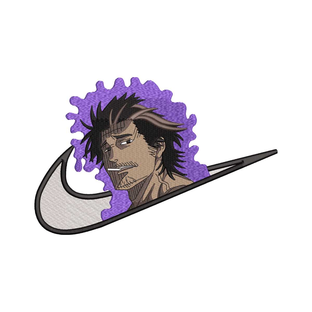 Captain Yami X Nike Logo Embroidery Design Download - Inspire Uplift