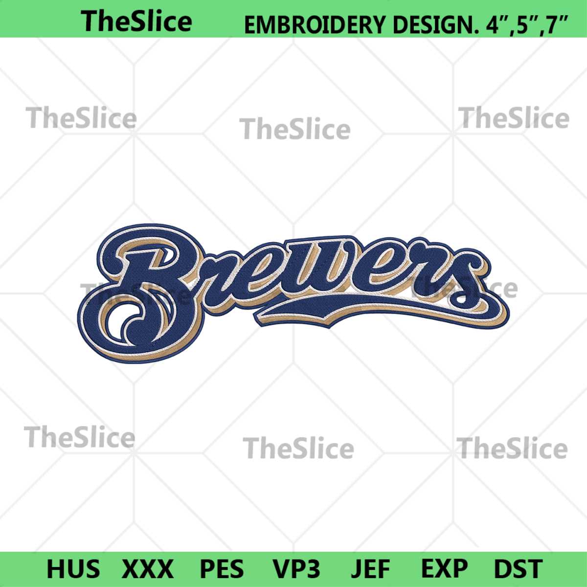 Brewers Wordmark Logo Embroidery Download, Brewers MLB Embro | Inspire ...