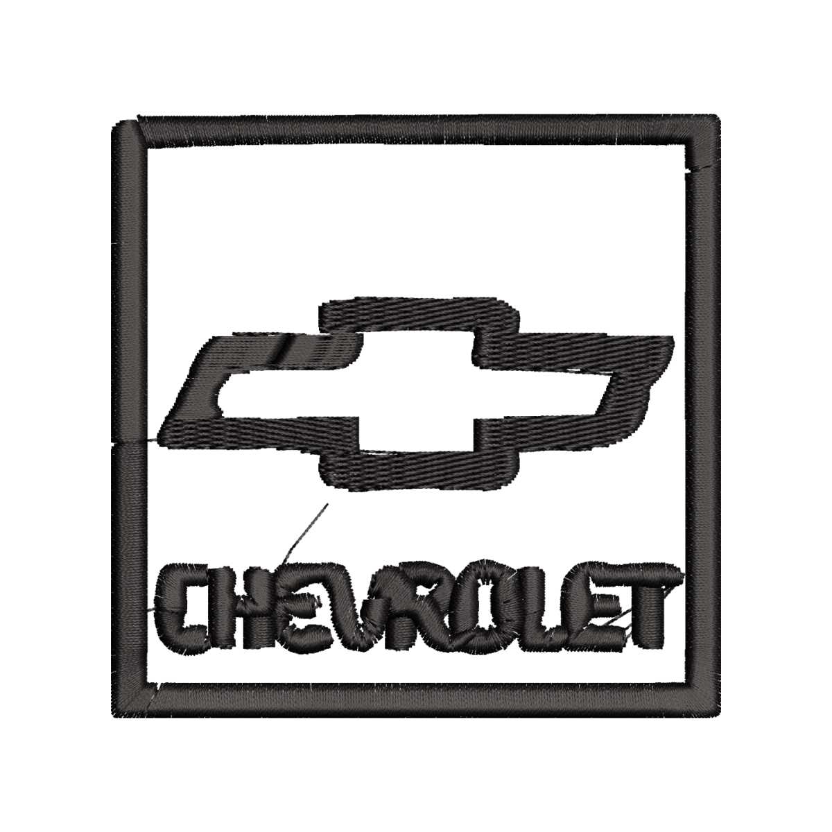 Logo Chevrolet Black Embroidery File Logo Car Embroidery Dig | Inspire ...