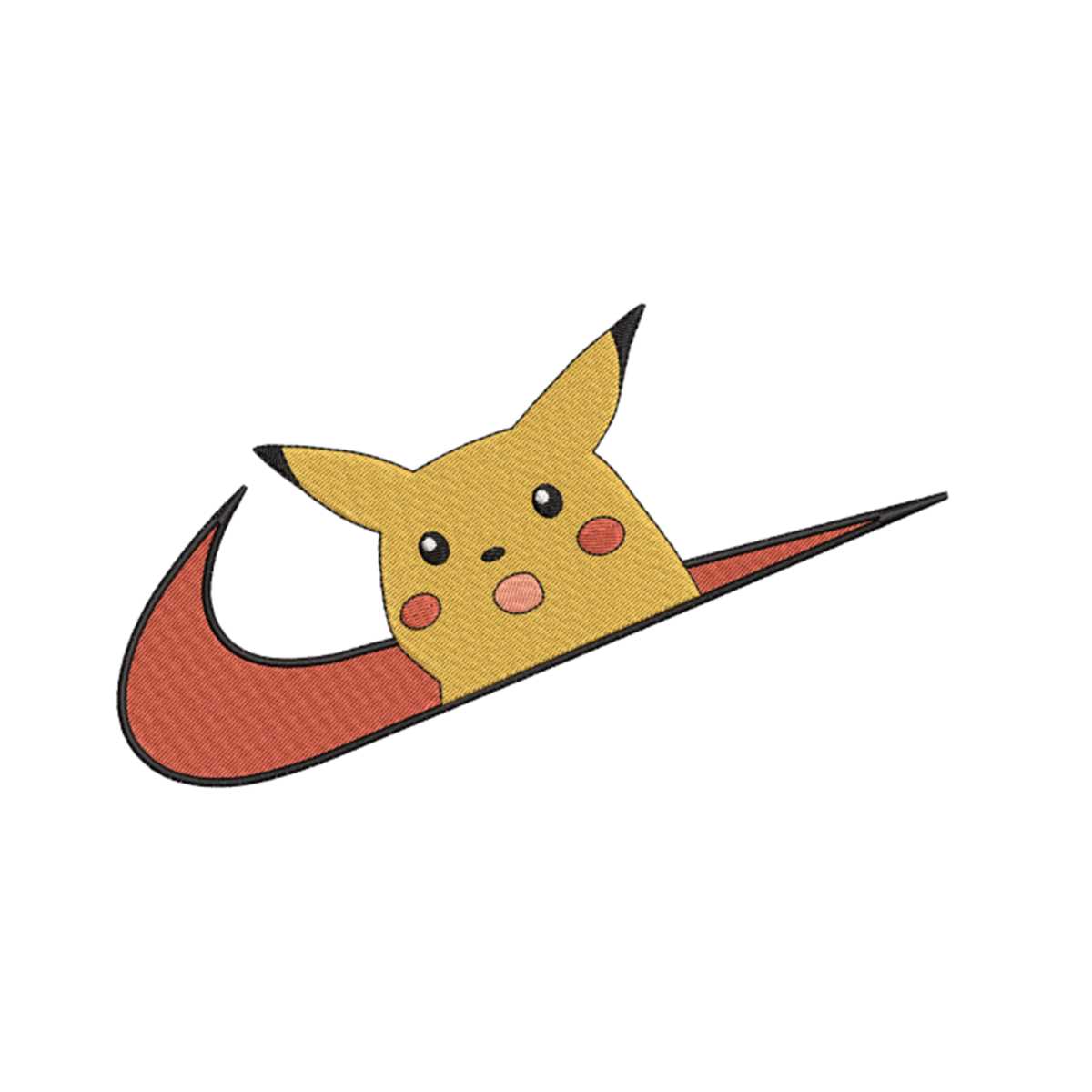 Nike x Pikachu Anime Pokemon Embroidery Design Instant Downl - Inspire ...