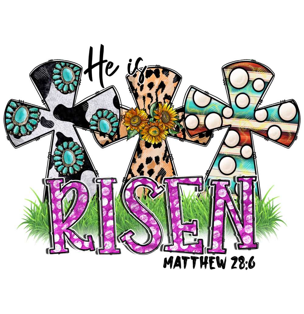 He Is Risen Matthew 286 Png File Cross Png Download - Inspire Uplift
