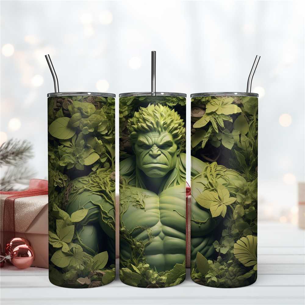 3D Green Man Tumbler Digital Download File Hulk Skinny Tumbl - Inspire ...