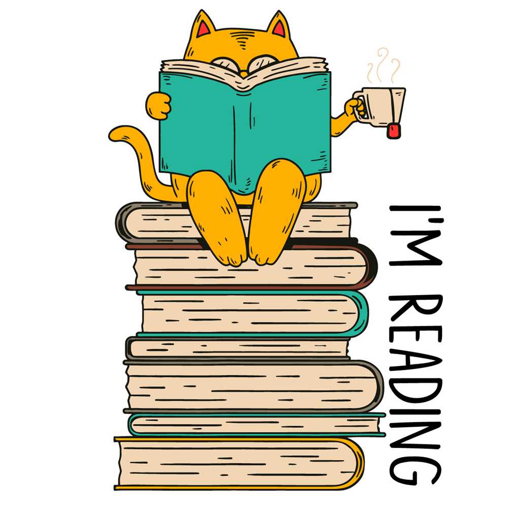 Cat Reading Book Svg, Trending Svg, Cat Svg, Reading Svg, Cu - Inspire ...