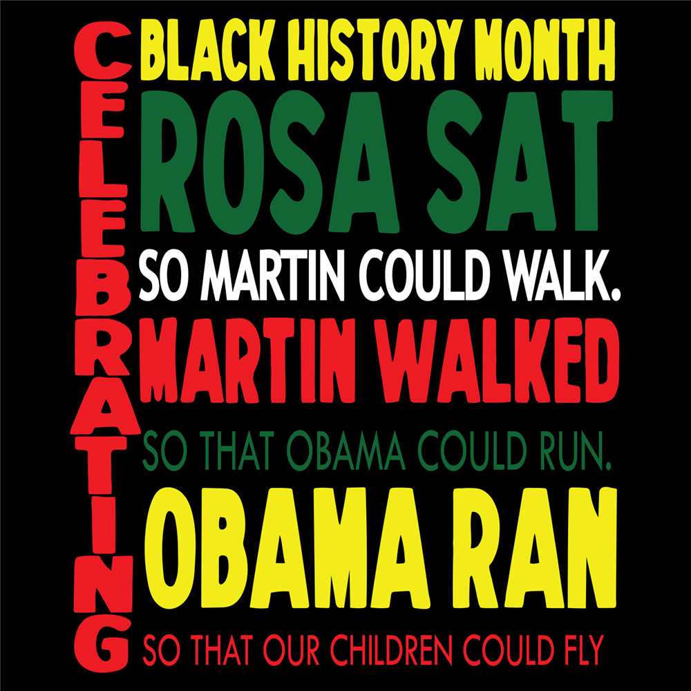 Black History Month Celebrating Rosa Sat So Martin Could Wal - Inspire ...