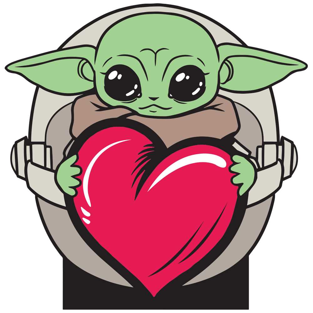Baby Yoda Heart Svg, Valentine Svg, Star Wars Svg, Baby Yoda | Inspire ...