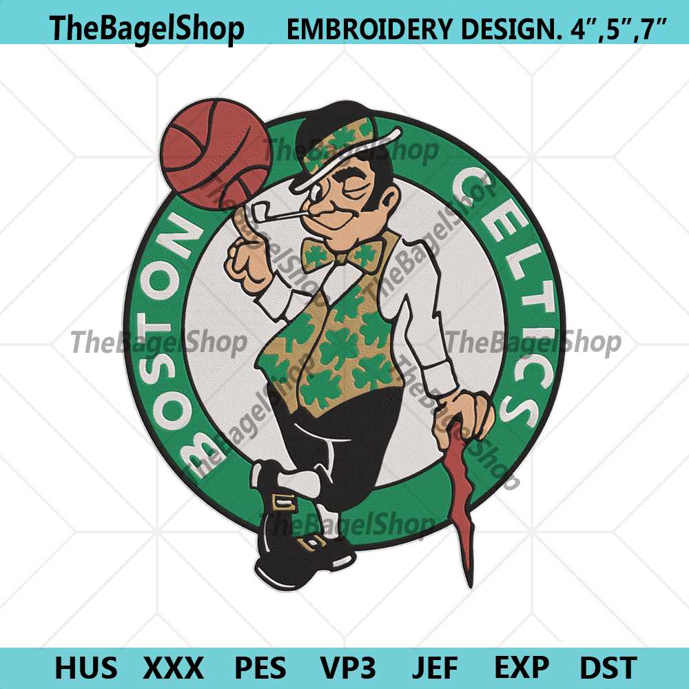Boston Celtics Logo NBA Team Embroidery Design File - Inspire Uplift