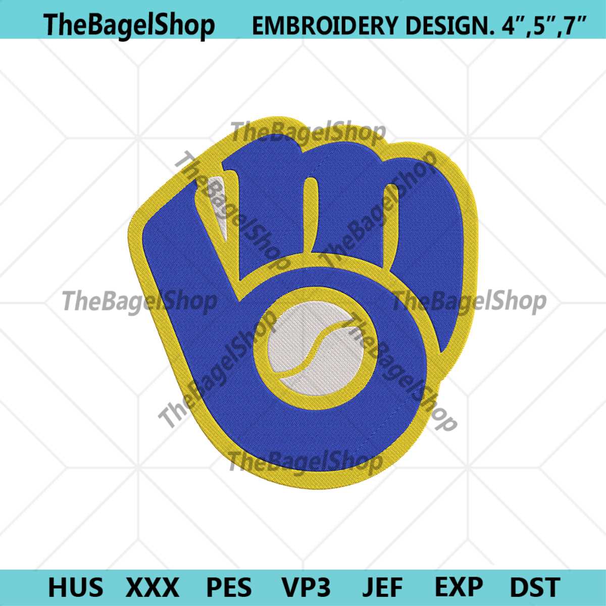 Milwaukee Brewers Cap Logo Embroidery Design, MLB Baseball T | Inspire ...