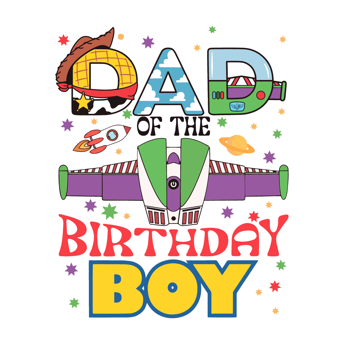Toy Story Dad Of The Birthday Boy SVG | Inspire Uplift