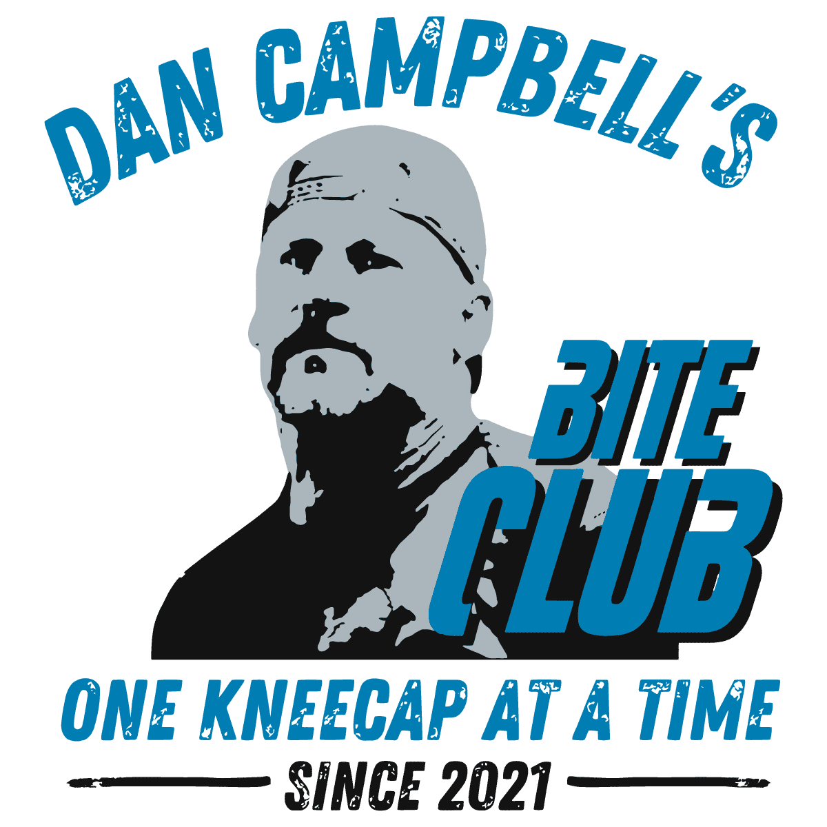 Dan Campbells Bite Club One Kneecap At A Time SVG | Inspire Uplift