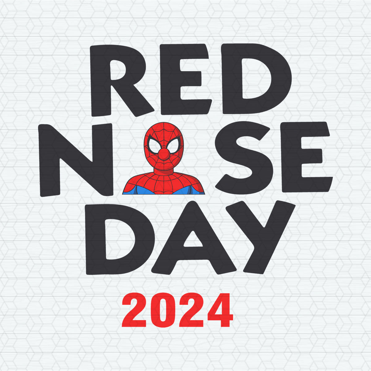 Spiderman Red Nose Day 2024 Fundraising Campaign SVG | Inspire Uplift