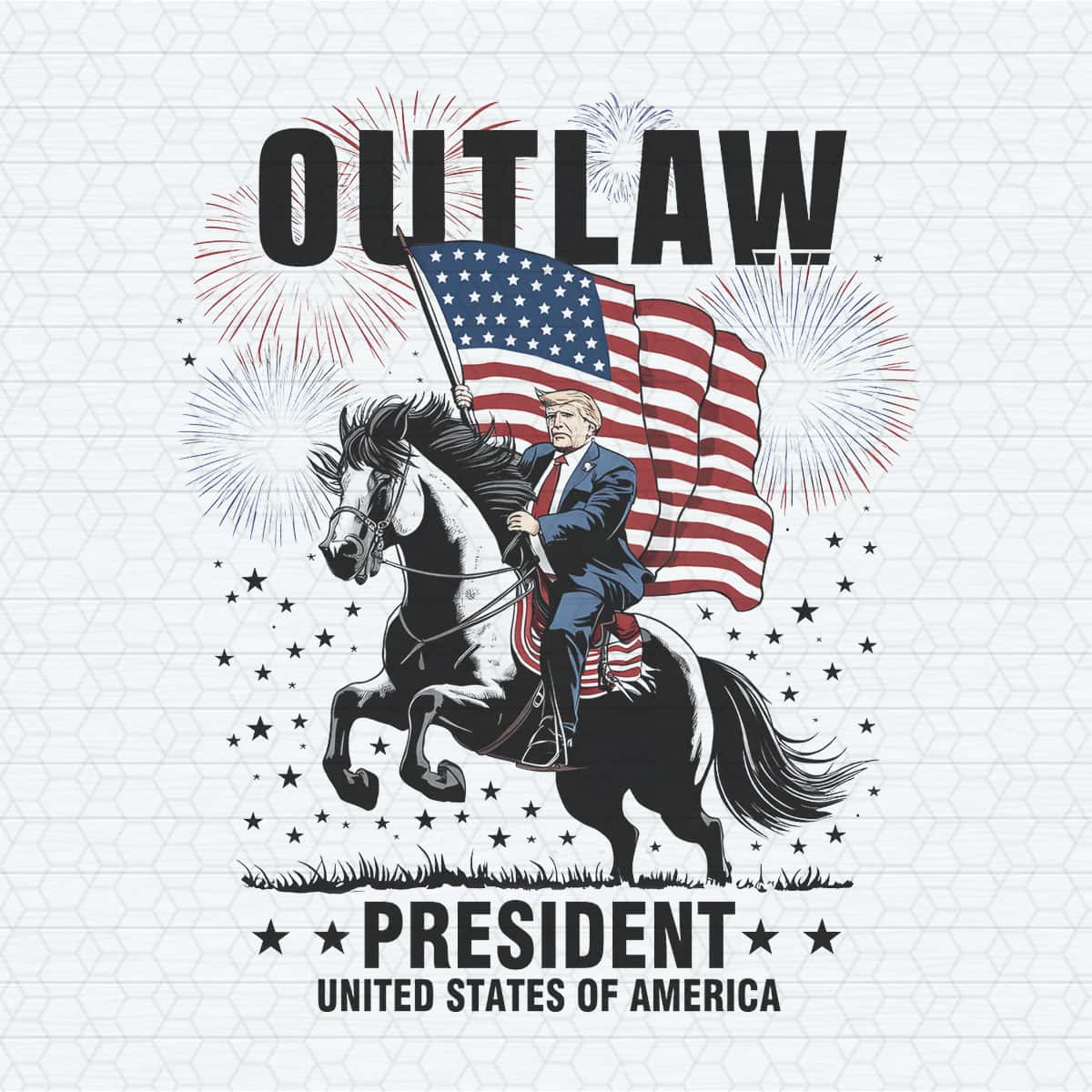 Outlaw President Trump Support PNG | Inspire Uplift