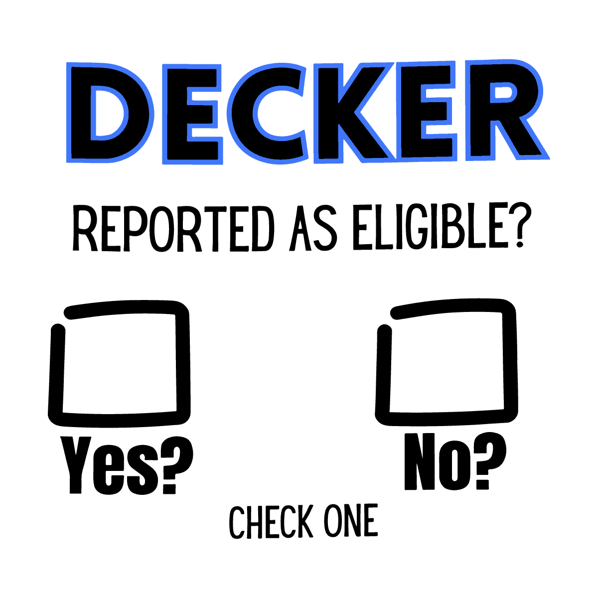 Funny Decker Reported Check One SVG - Inspire Uplift