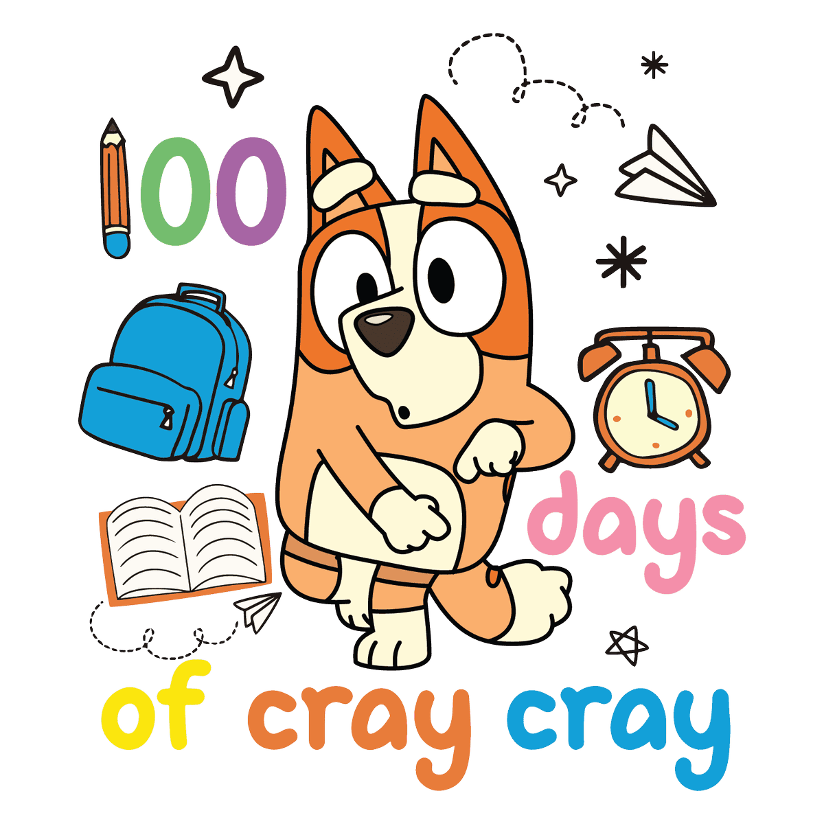 Retro 100 Days Of Cray Cray SVG1 | Inspire Uplift
