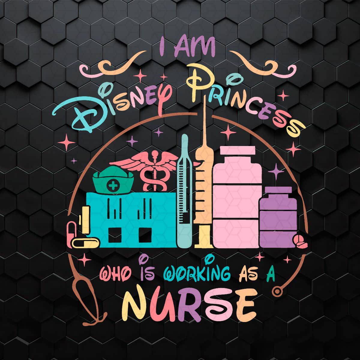 Disney Princess Who Is Working As A Nurse SVG | Inspire Uplift