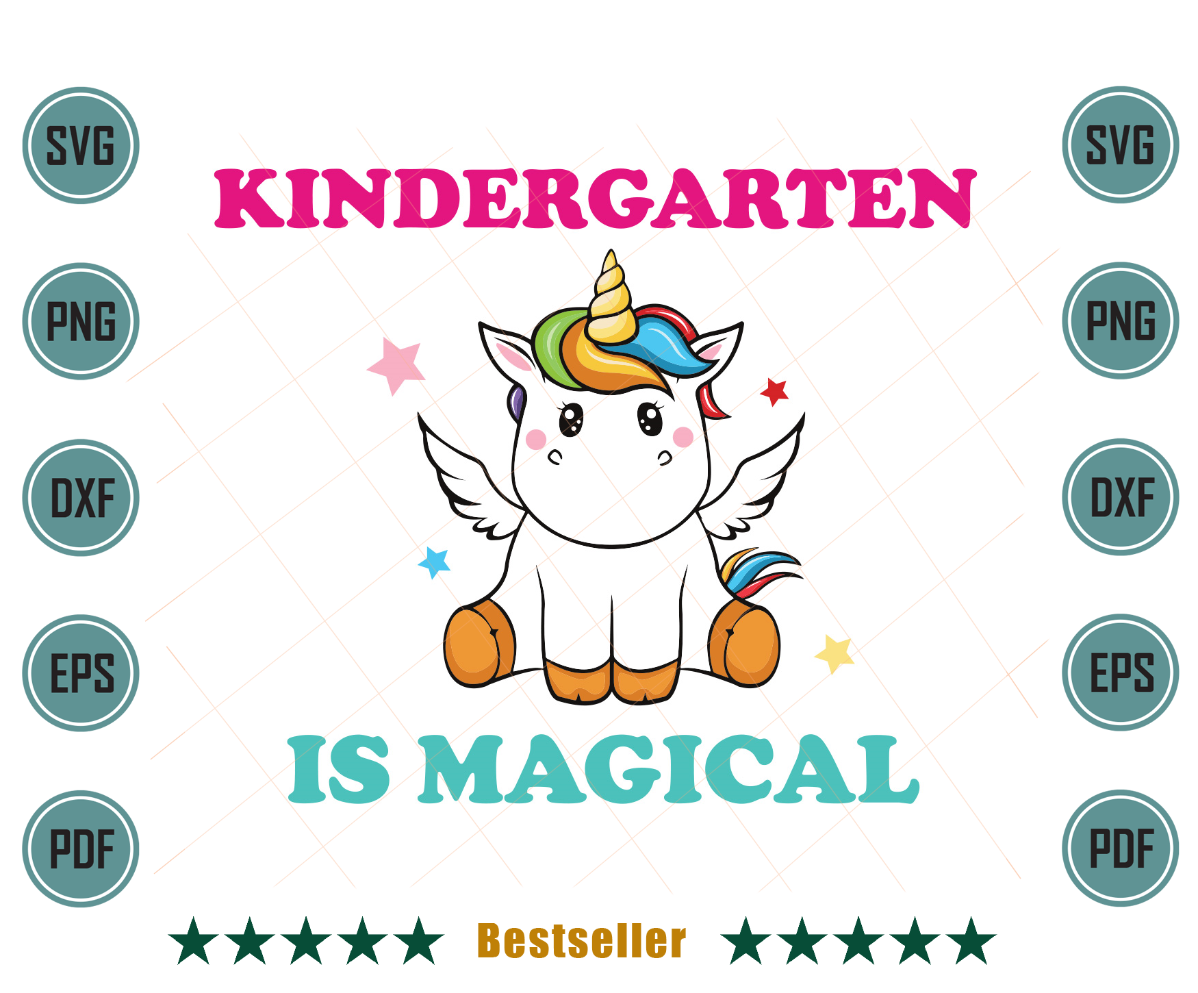 Back To School Unicorn Kindergarten Is Magical Svg HLD090821 | Inspire ...