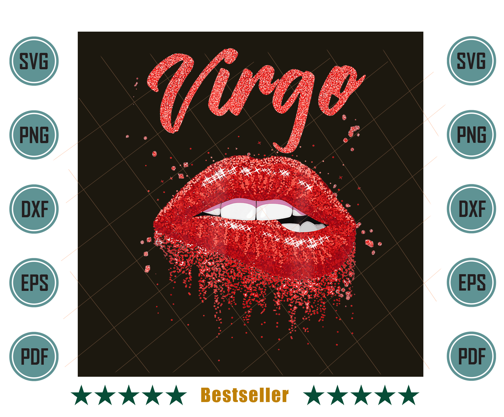 Black Girl Birthday Virgo Lips Png BD10082021HT14 | Inspire Uplift