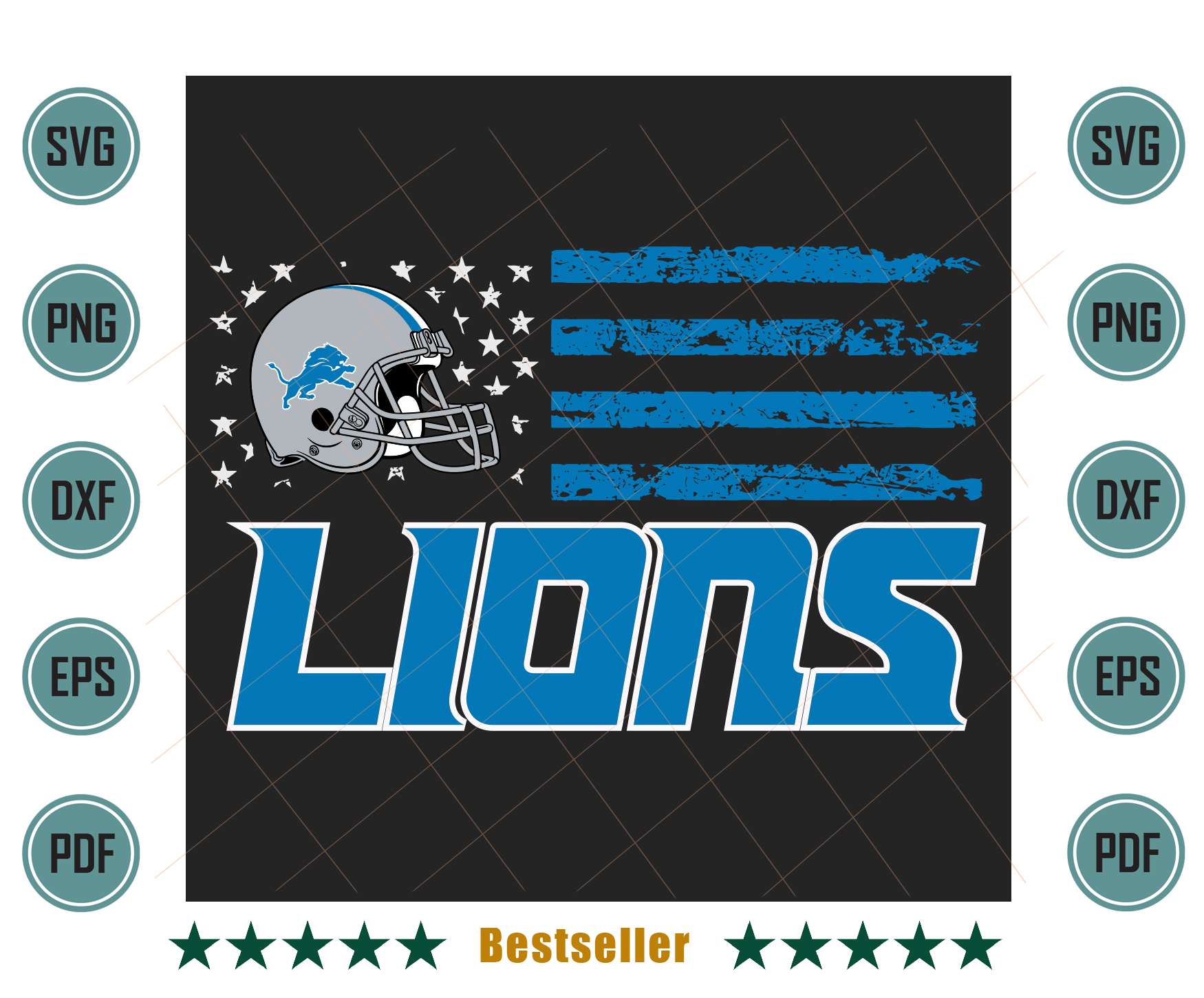 Detroit Lions Helmet Logo Flag Svg - Inspire Uplift Detroit Lions Helmet Logo Flag Svg - Inspire Uplift