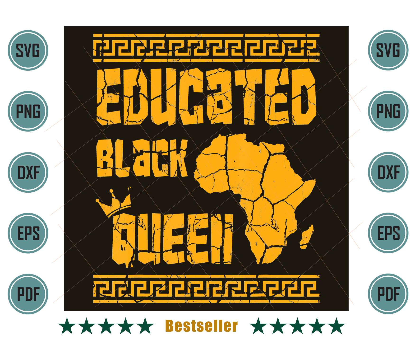 Educated Black Queen Africa Map Png | Inspire Uplift