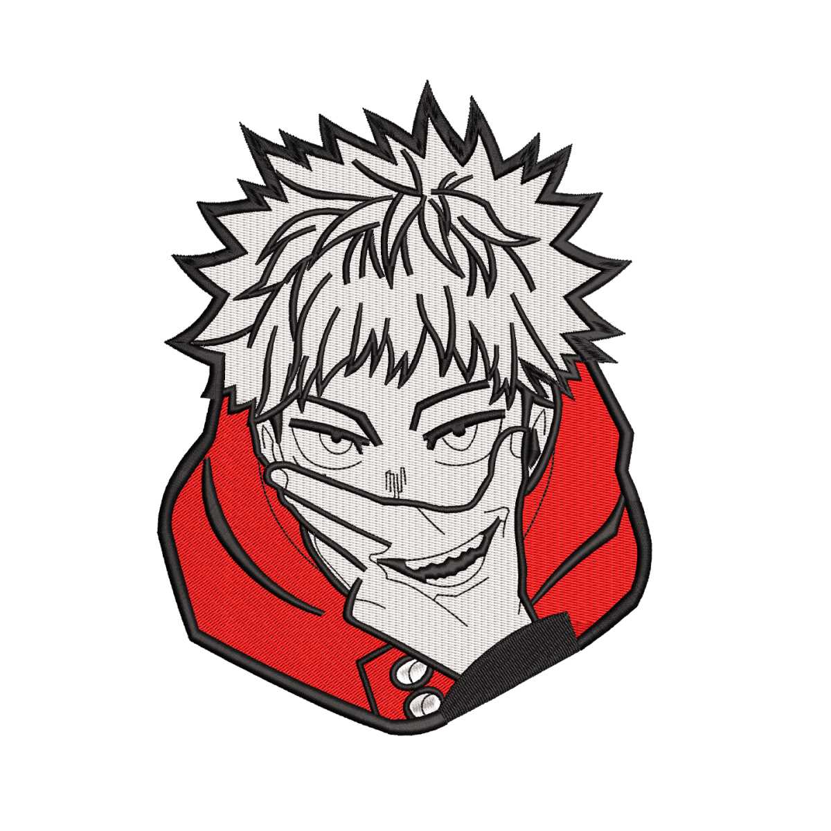 Yuji Itadori x Sukuna Embroidery Design Jujutsu Kaisen Anime | Inspire ...