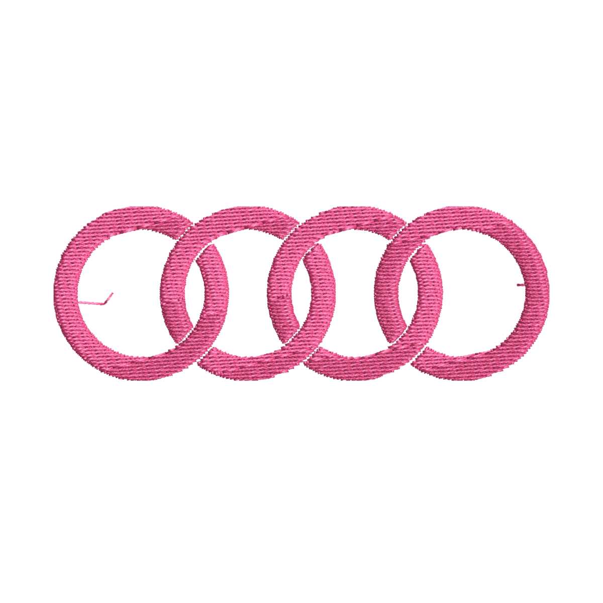 Pink Audi Logo Car Embroidery File Download | Inspire Uplift