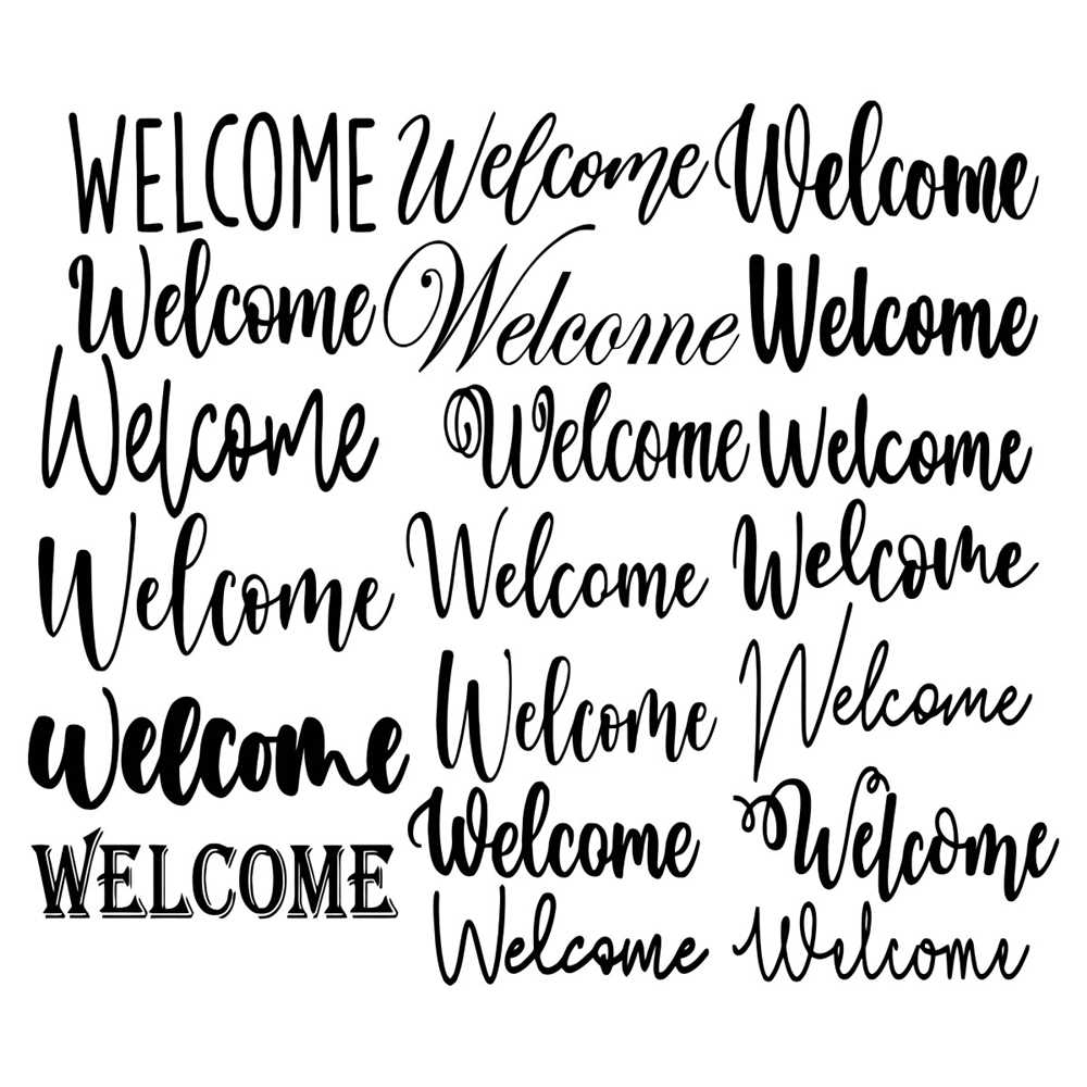 Welcome Font Bundle Svg, Trending Svg, Welcome Svg, Welcome | Inspire ...