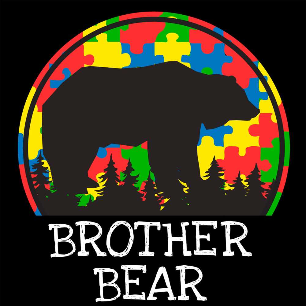 Autism Awareness Brother Bear Support Autistic Svg, Awarenes | Inspire ...