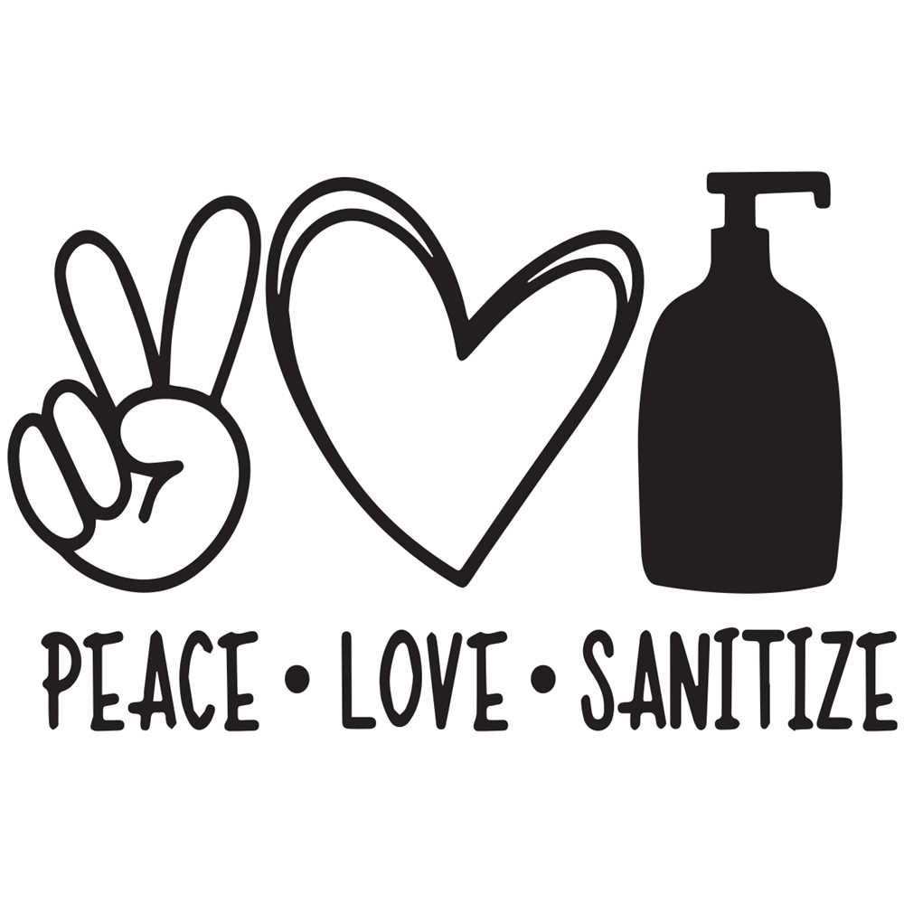 Peace Love Sanitize Svg, Trending Svg, Sanitize Svg, Sanitiz | Inspire ...