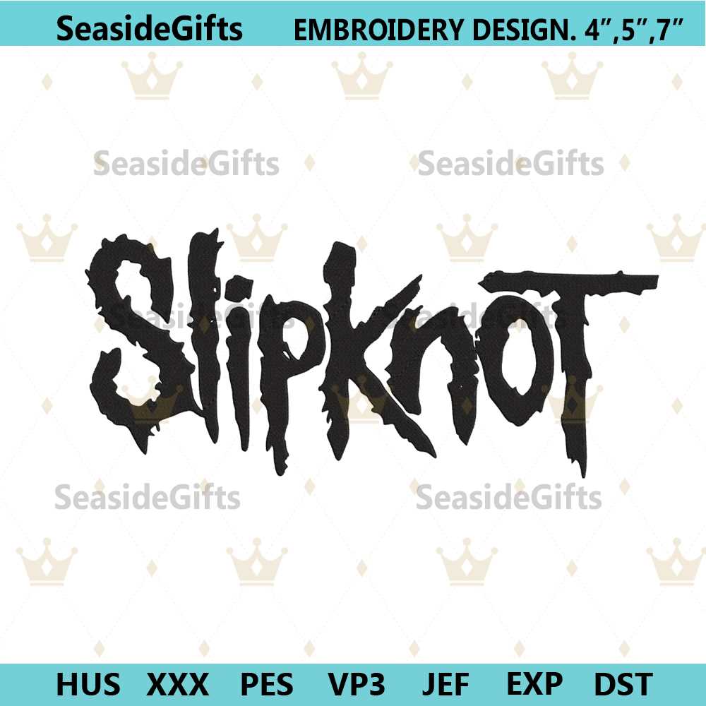 Slipknot Logo Rock Band Embroidery Design Download File | Inspire Uplift
