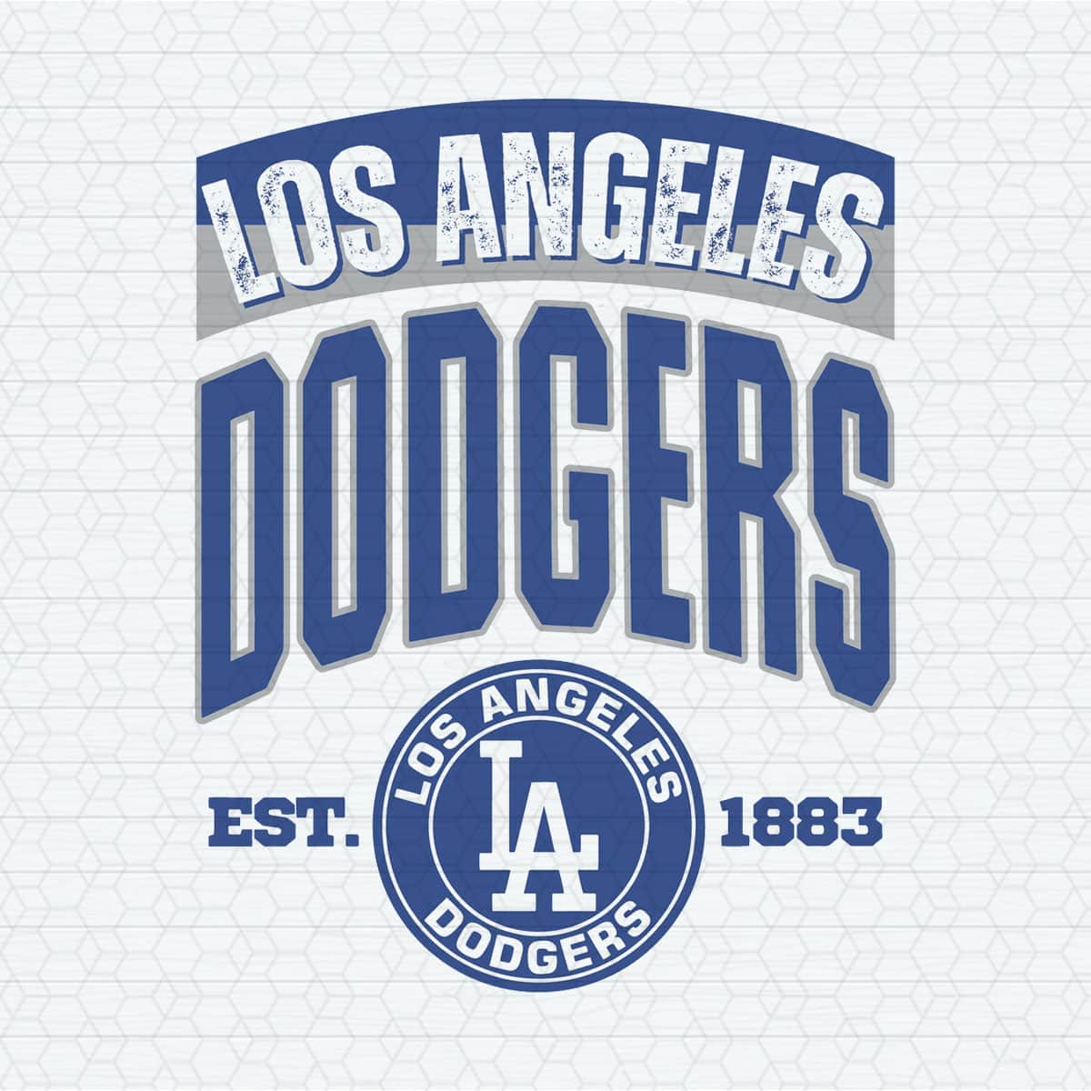 Los Angeles Dodgers Circle Logo Vintage Svg Digital Download | Inspire ...