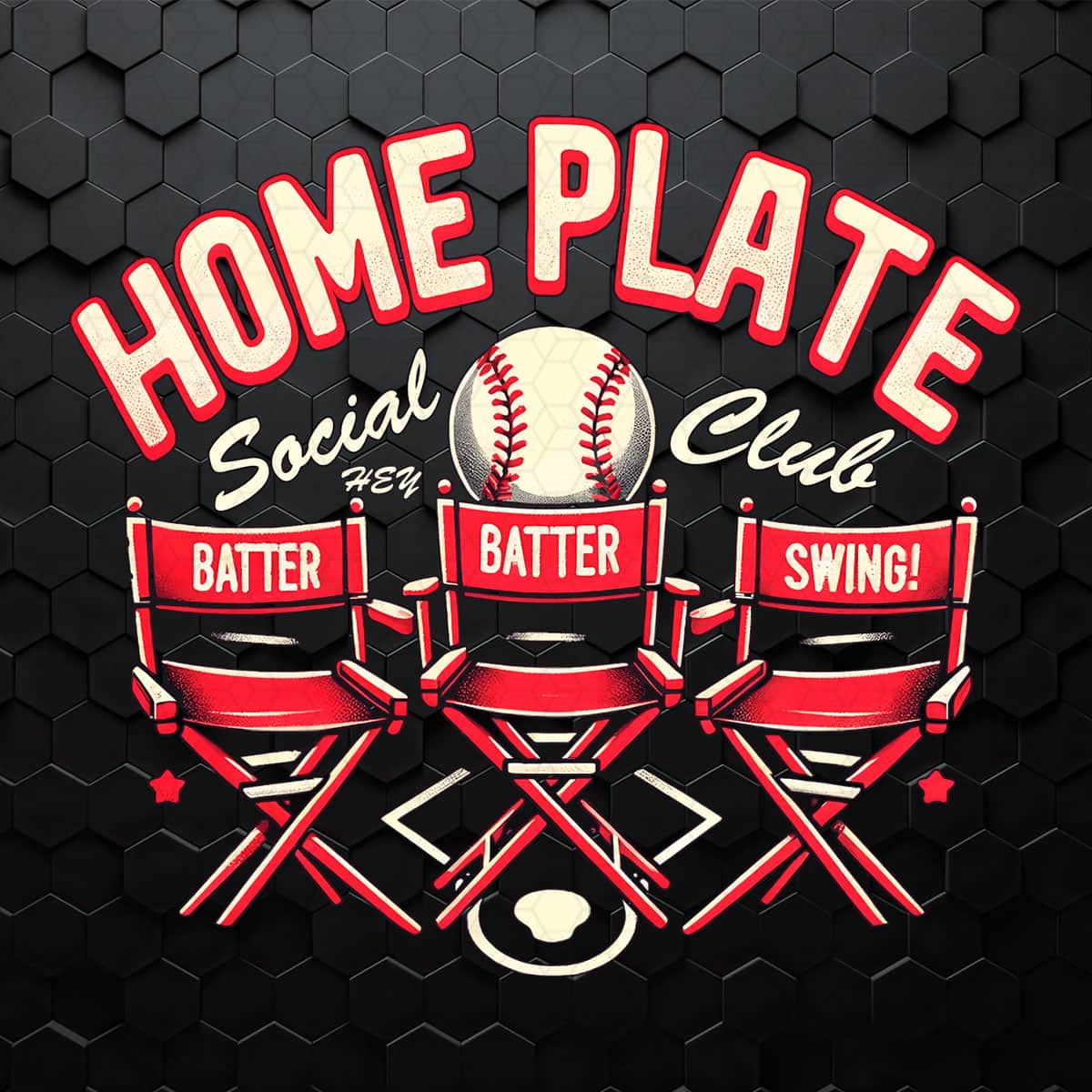 Home Plate Social Club Batter Swing PNG | Inspire Uplift