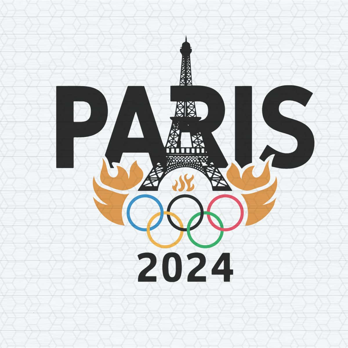 Eiffel Tower Olympics Paris Summer 2024 SVG - Inspire Uplift