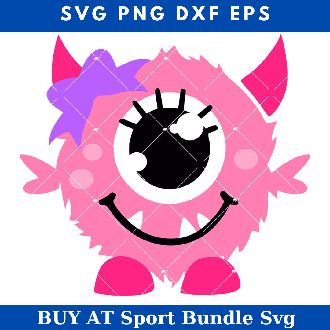 Cute Monster Girl Svg, Baby Kids Svg, Monster Halloween Svg | Inspire ...