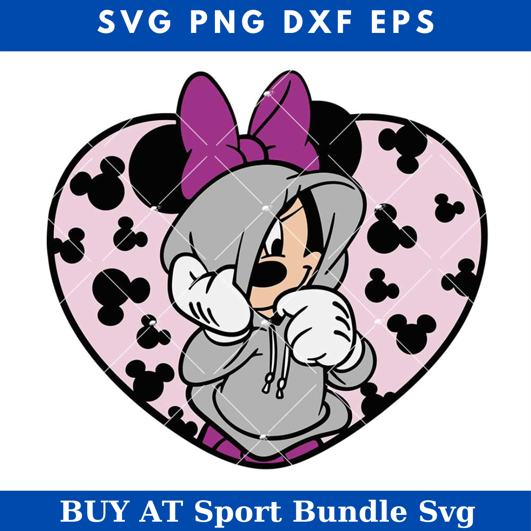 Minnie Valentines Day Svg, Heart Love Svg, Minnie Svg | Inspire Uplift