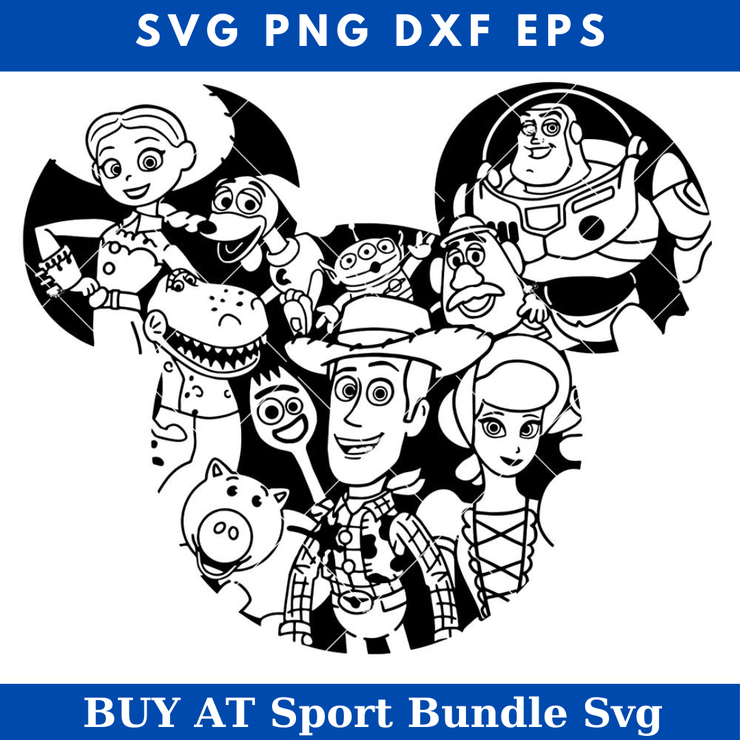 Toy Story Friends Svg, Toy Story Character Svg, Disney Svg | Inspire Uplift