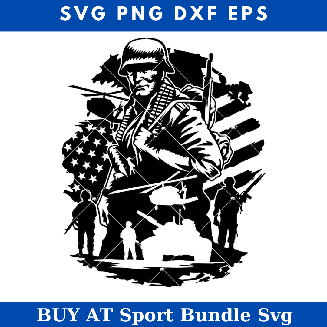 United States Military Svg War USA Flag Svg | Inspire Uplift