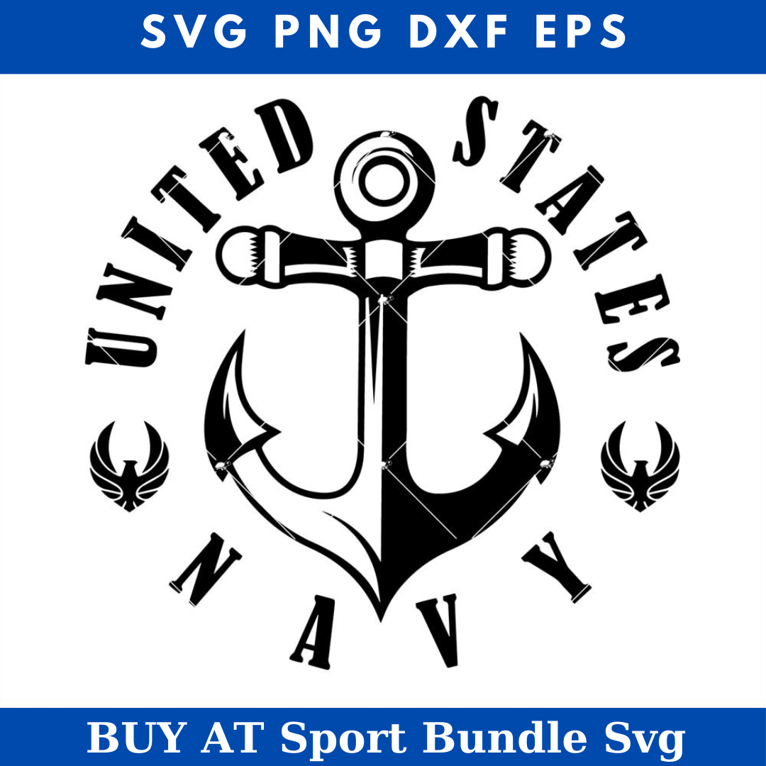 US Navy Anchor Svg, US Navy Svg, USN Svg, US Navy Logo - Inspire Uplift