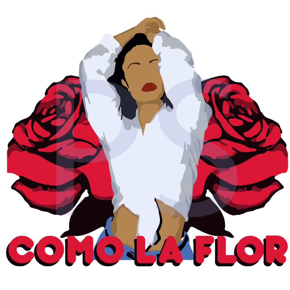 Como La Flor Selena Quintanilla With Roses, Trending Svg, Li | Inspire ...
