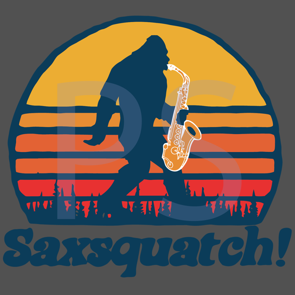 Saxsquatch Bigfoot Saxophone, Trending Svg, Best Sax Squatch | Inspire ...