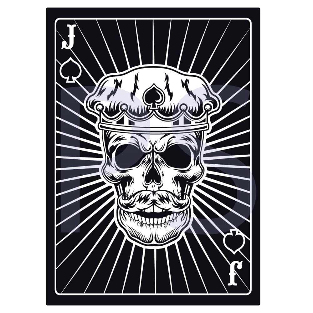 J Skull K Svg, Trending Svg, Skull Svg, Jack Card Svg , Blac - Inspire ...