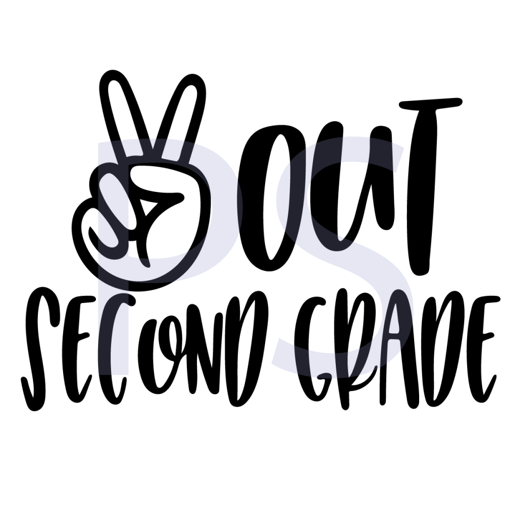 Peace Out Second Grade Svg, Trending Svg, Peace Svg, Second | Inspire ...
