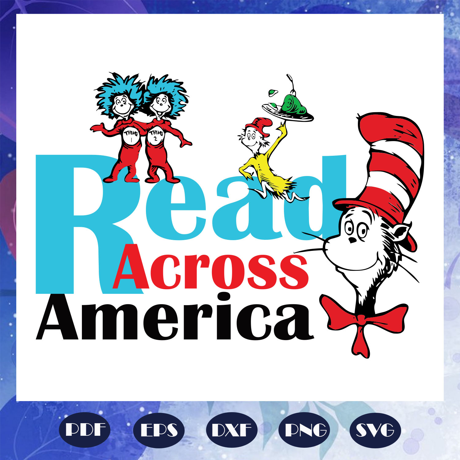 Read across america svg, Dr seuss svg, Dr Seuss bundle svg, | Inspire ...
