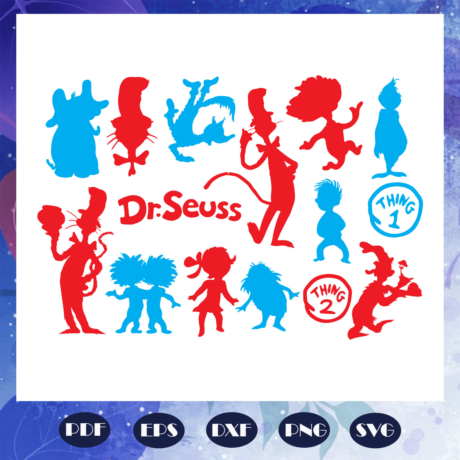 Dr Seuss SVG, Dr Seuss Cut File, Dr seuss Birthday, Dr seuss - Inspire ...