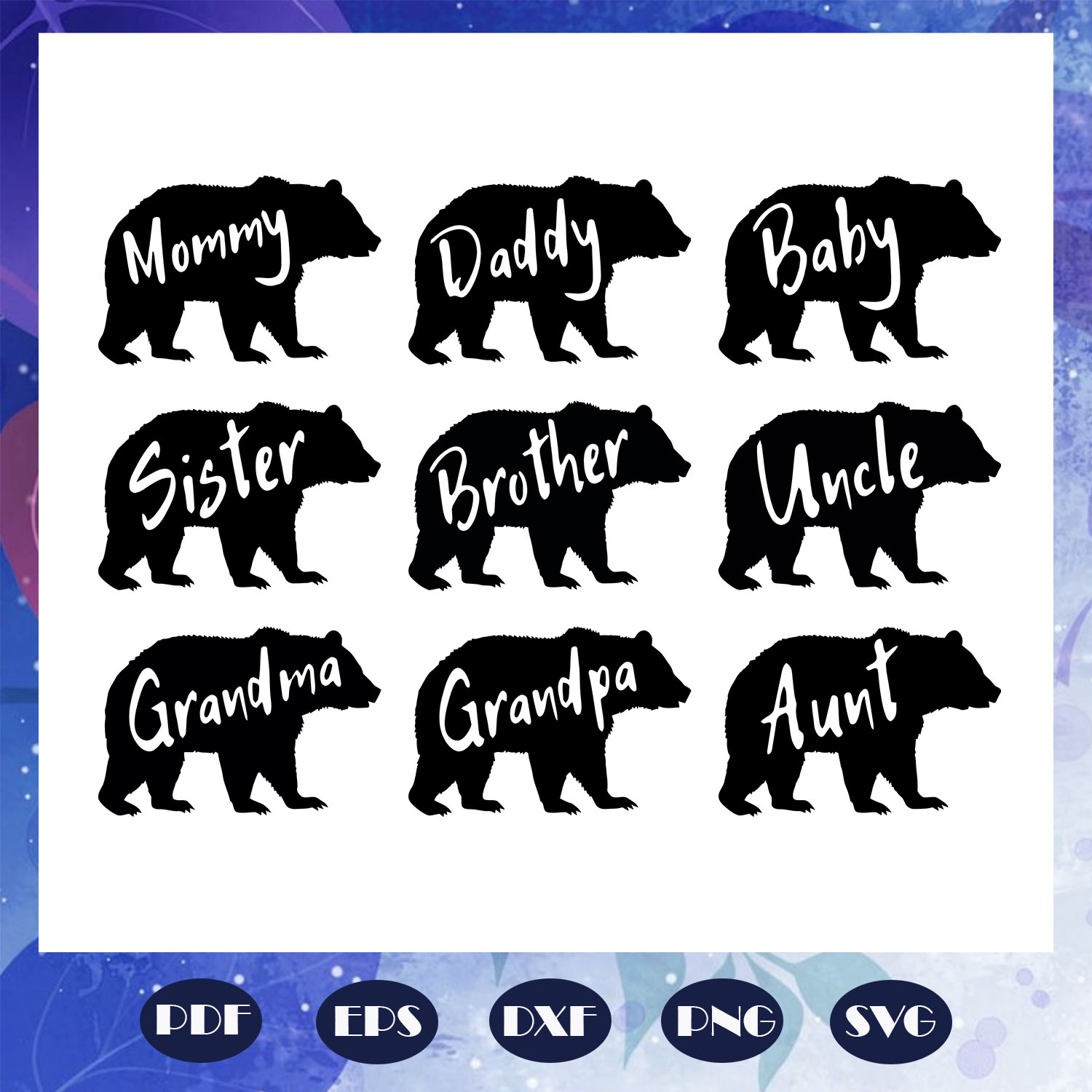Mommy bear svg, Daddy bear svg, Baby bear svg, sister bear s | Inspire ...