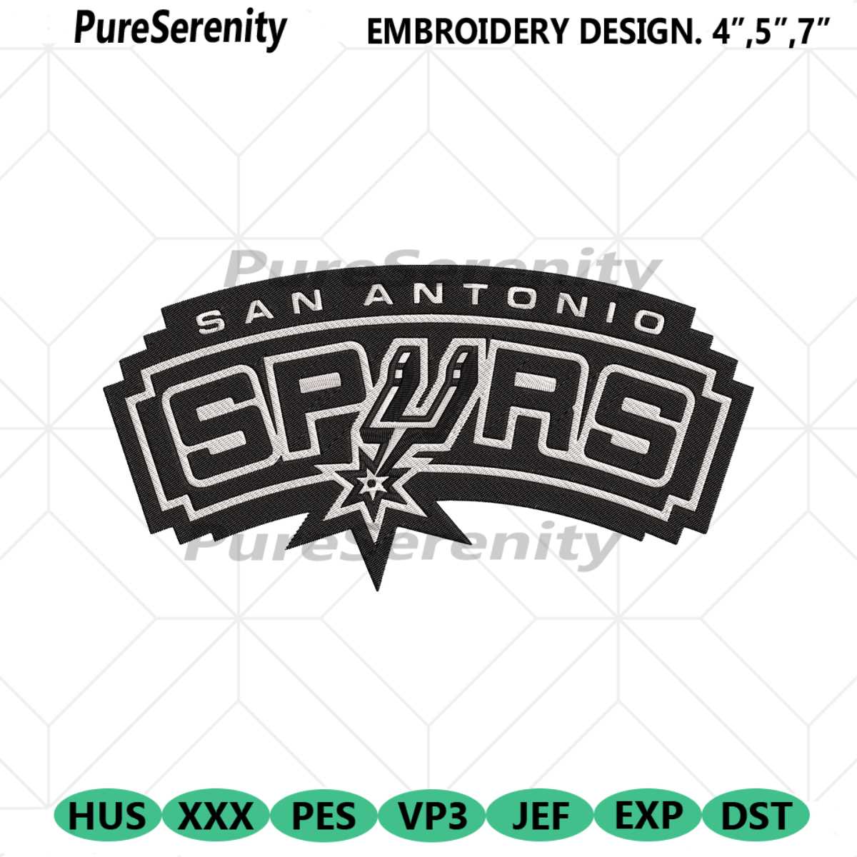 San Antonio Spurs Logo Symbol Embroidery Digital Files, San | Inspire ...