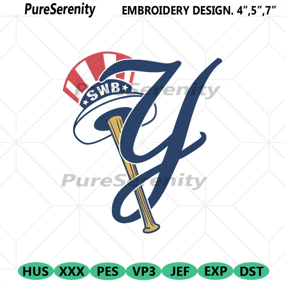 NY Yankees The Symbol Logo Machine Embroidery, NY Yankees Sc | Inspire ...