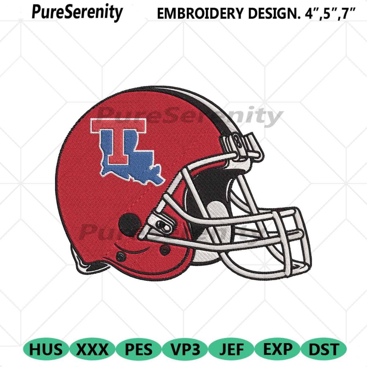 Louisiana Tech Bulldogs Helmet Embroidery Design Download Fi | Inspire ...