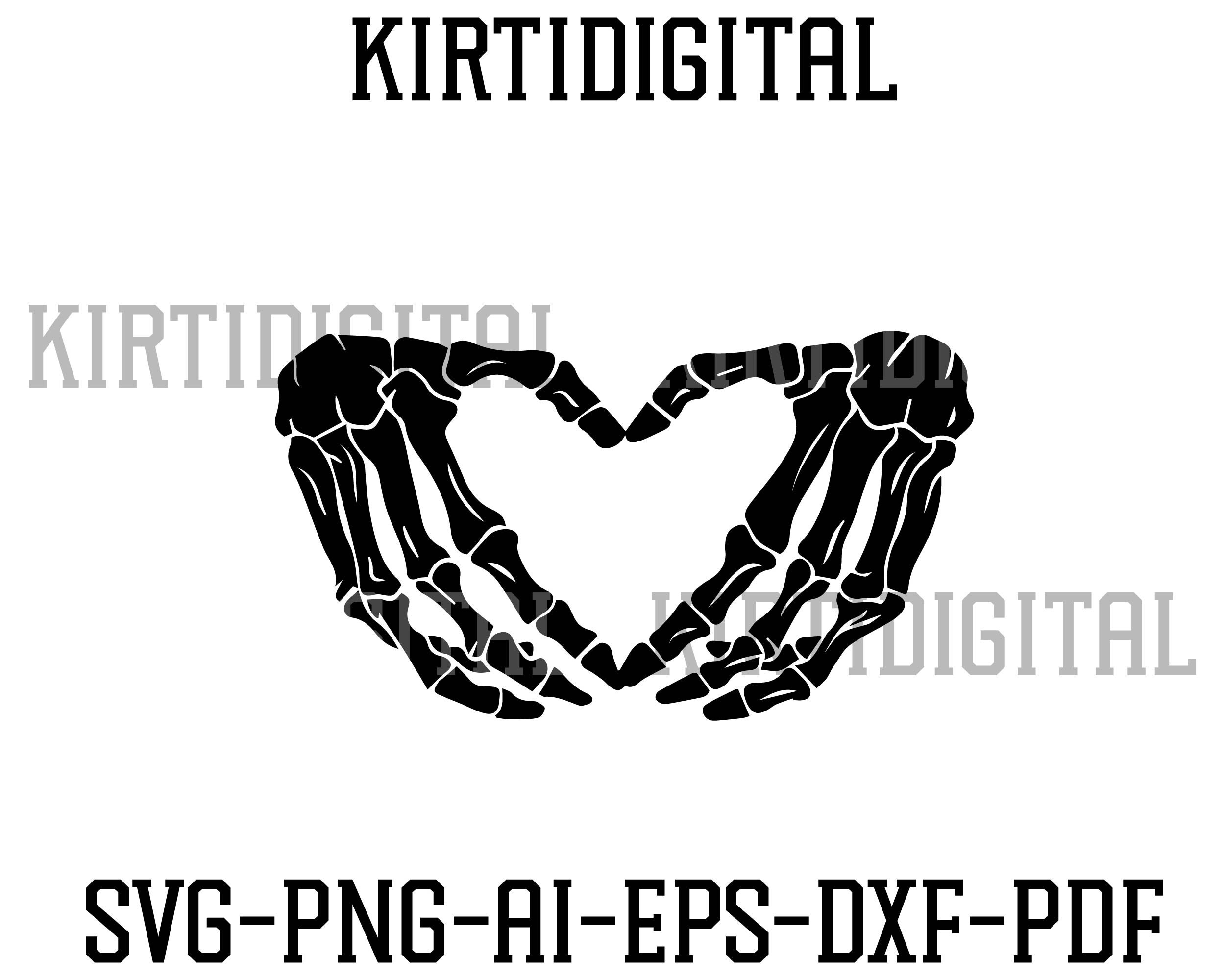 Skeleton Hand SVG, PNG, Heart Skeleton Hand svg, Skeleton ha - Inspire ...